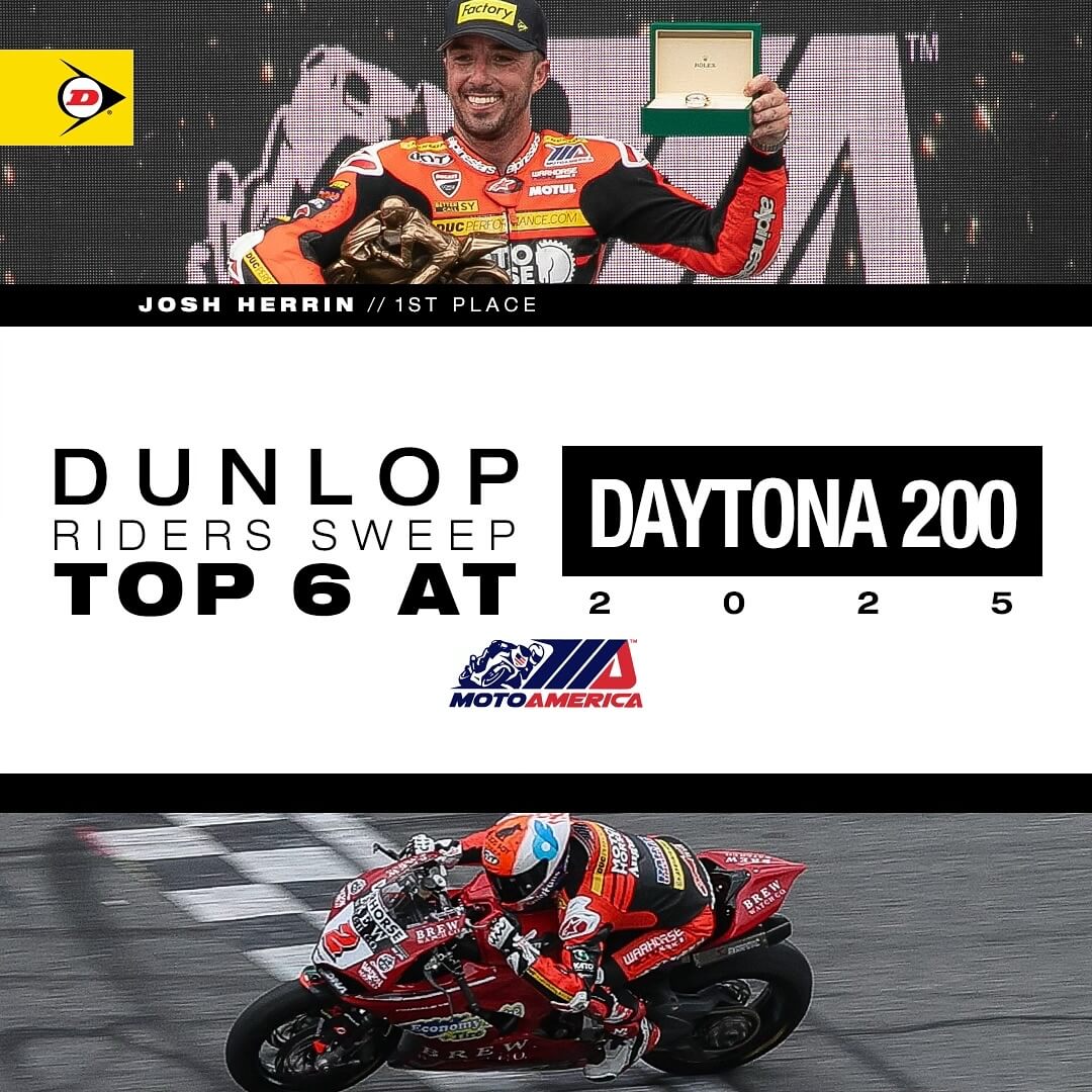 Dunlop Riders Sweep the Top Six at Daytona 200 with Josh Herrin on Top ...