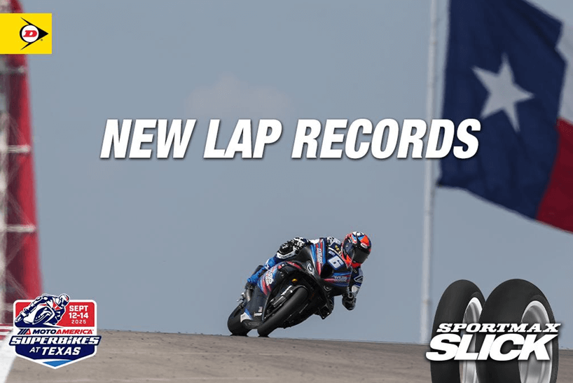 Dunlop Motorcycle Tires Sets New Lap Records on Sportmax Slick tires at ...