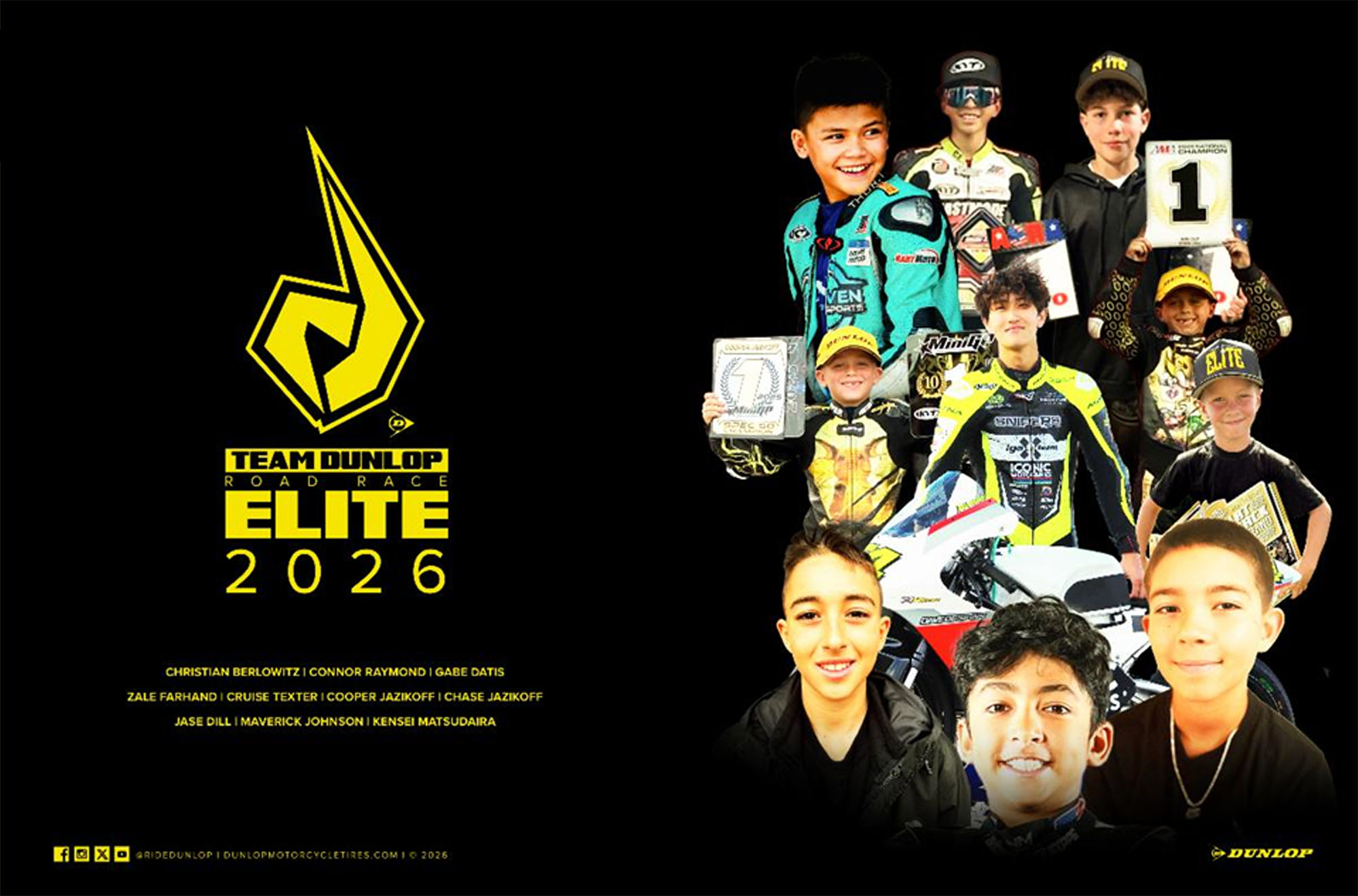 2026 Team Dunlop Road Race Elite Roster | Dunlop Motorcycle