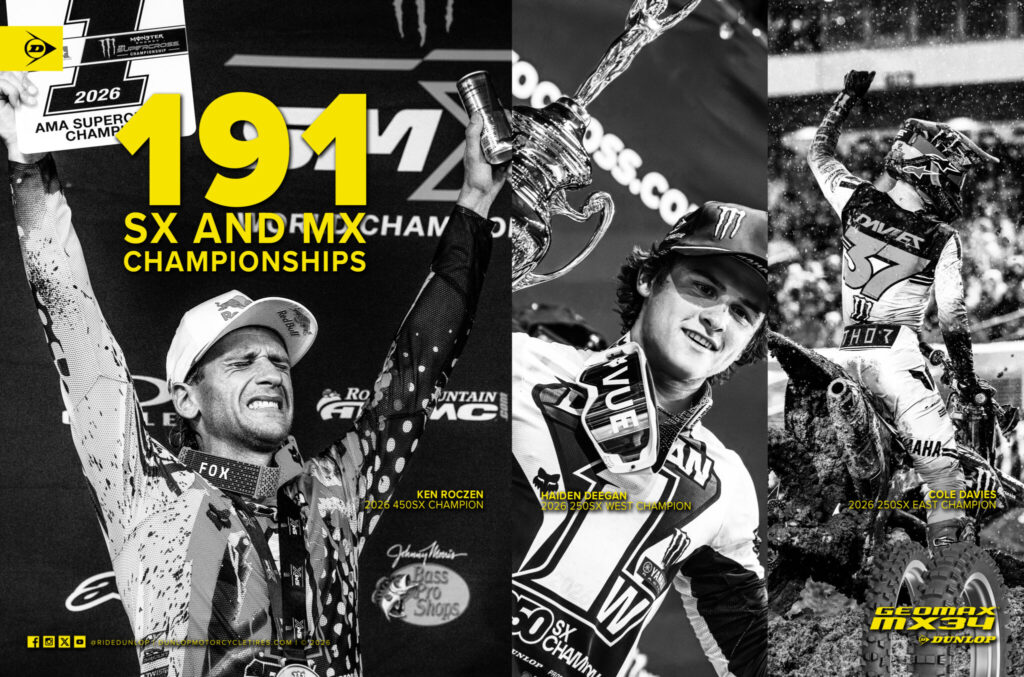 Dunlop Riders Sweep 2026 Monster Energy AMA Supercross Championships ...